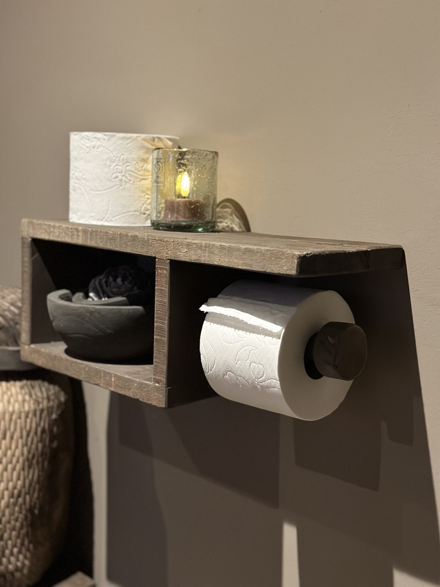 Wc Rolhouder Driftwood - 't Houten Höfke